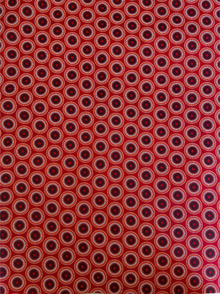 SHWE SHWE - IMBALI - RED – AFRICAN FABRICS AUSTRALIA