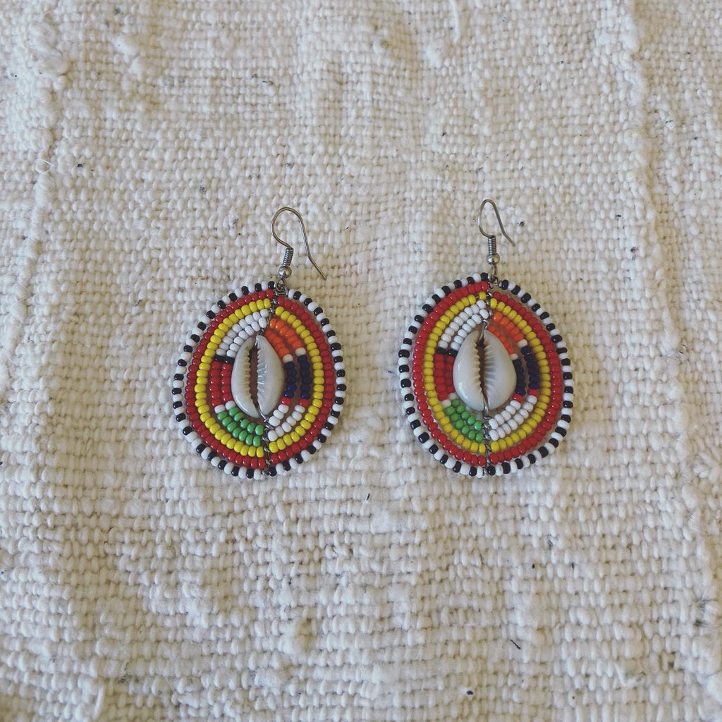 MAASAI EARRINGS - AFRICAN HANDMADE JEWELRY – AFRICAN FABRICS AUSTRALIA