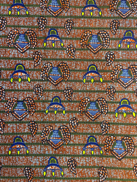 African Wax Prints - Ankara Fabric - shield – AFRICAN FABRICS AUSTRALIA